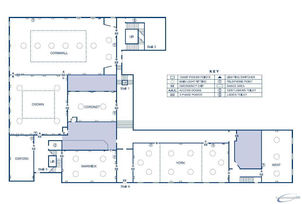 Floor plan for De Vere Grand Connaught Rooms London-81